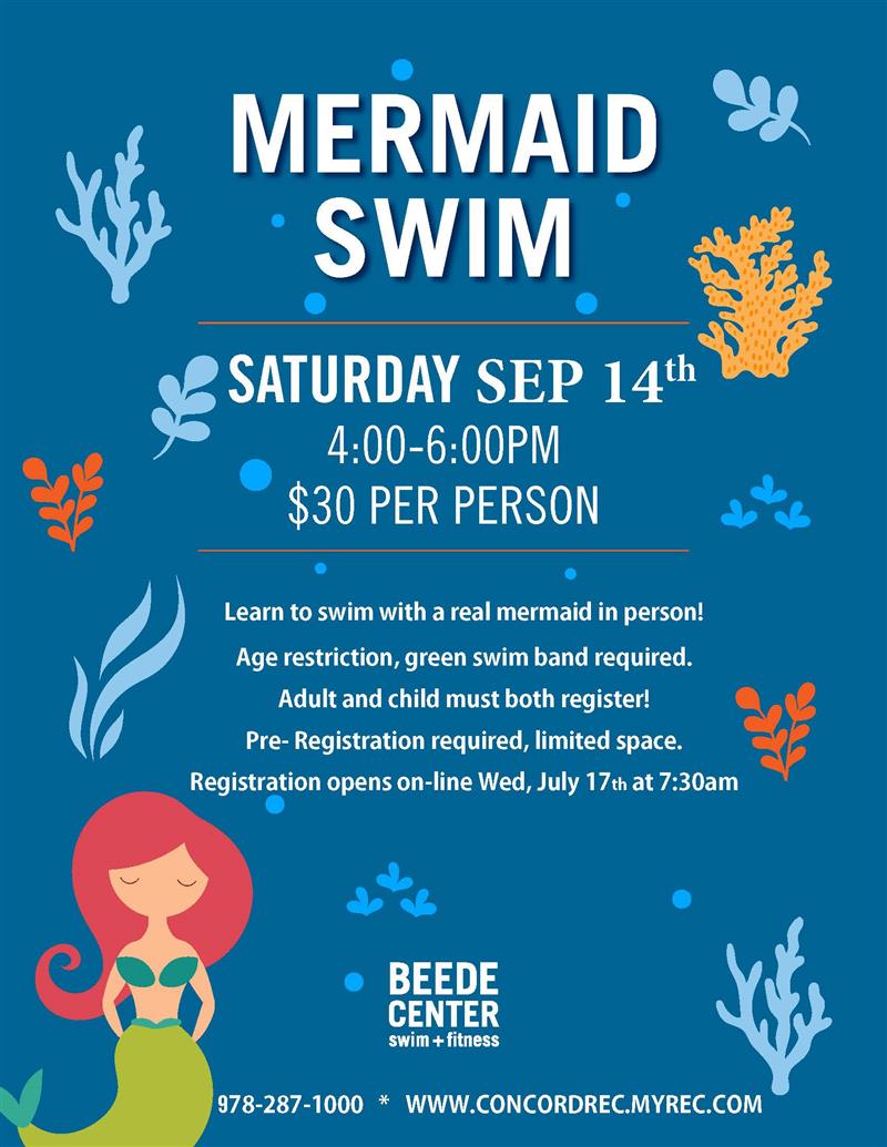 Concord Recreation Department: Mermaid Swim